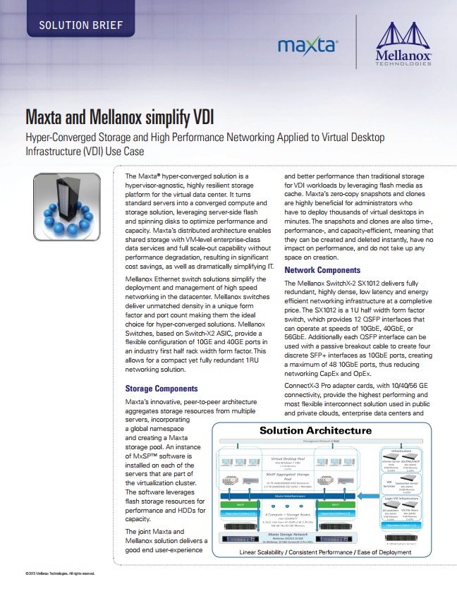 RPDF_Maxta Mellanox | Maxta